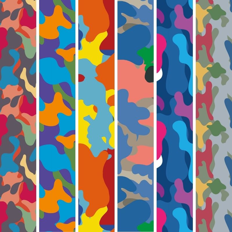 Army Wife Colourful – Jersey Print Factory