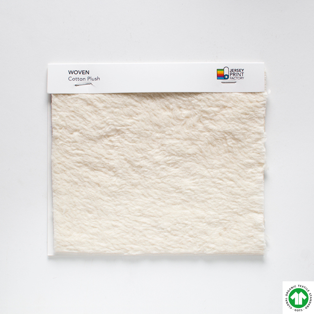 Organic Cotton Plush fabric - Swatch – Jersey Print Factory
