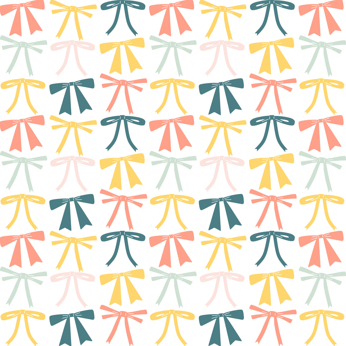 Colorful Ribbon Patterns on White Fabric E2048 – Jersey Print Factory