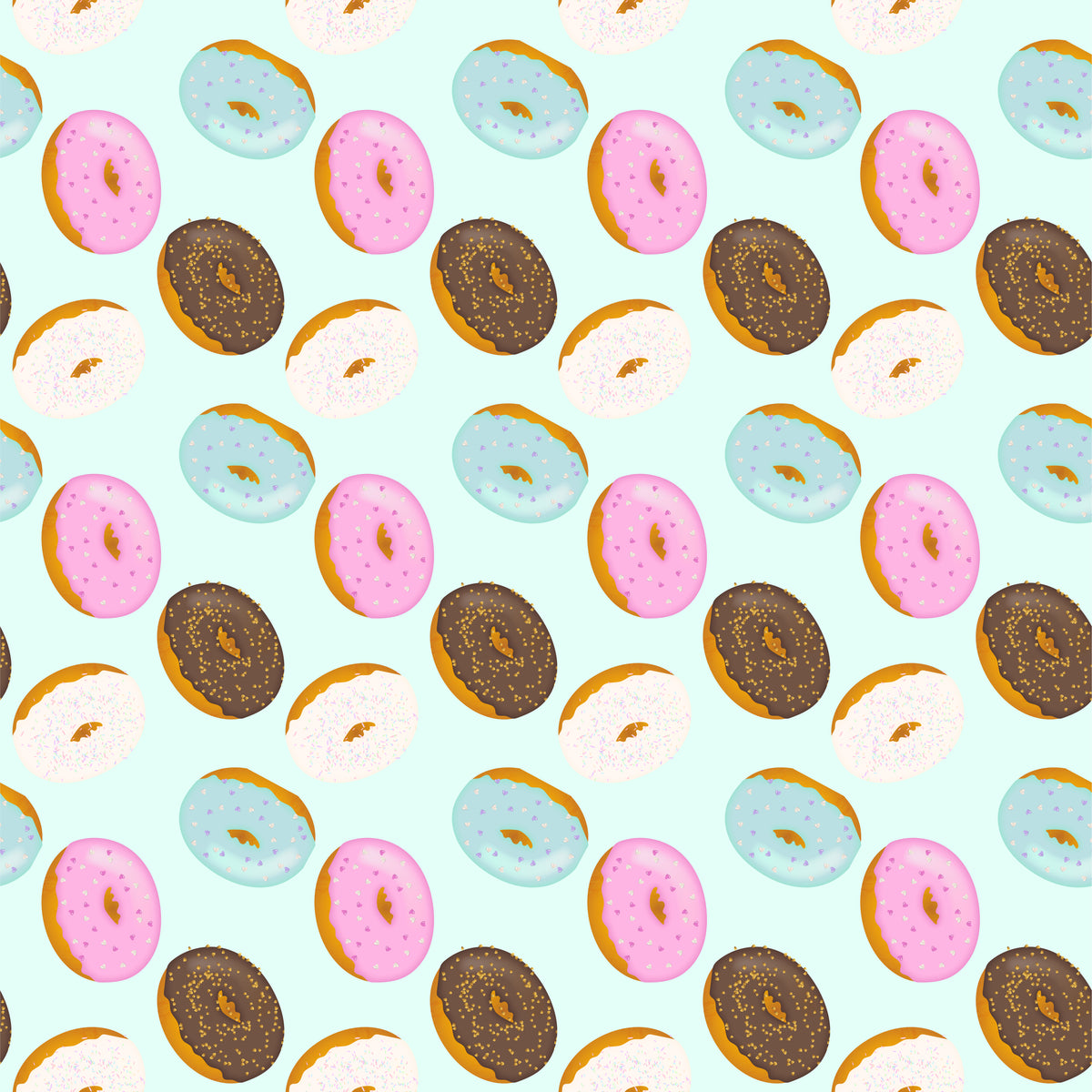 Colorful Donuts Patterns on Fabric D1335 – Jersey Print Factory